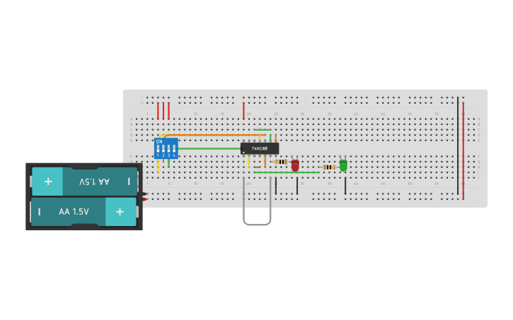 Circuit design SR Flip Flop | Tinkercad