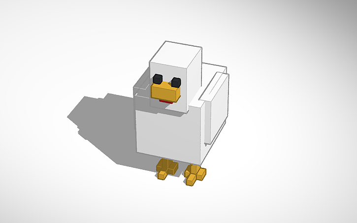 3D design Minecraft Chicken | Tinkercad
