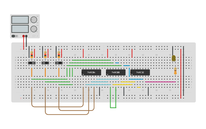 Circuit design AST 122 - PORDALISA - BIT 1-B - CIRCUIT NO. 3 - Tinkercad