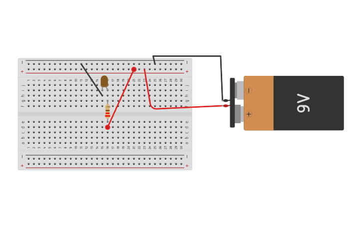 Circuit design Encender un LED - Tinkercad