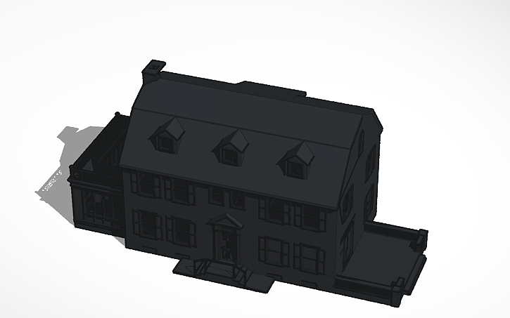3D design horror house - Tinkercad