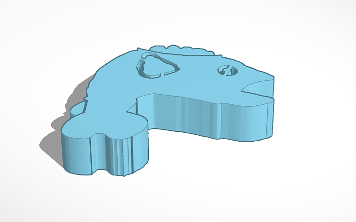 3D design Largemouth Bass - Tinkercad