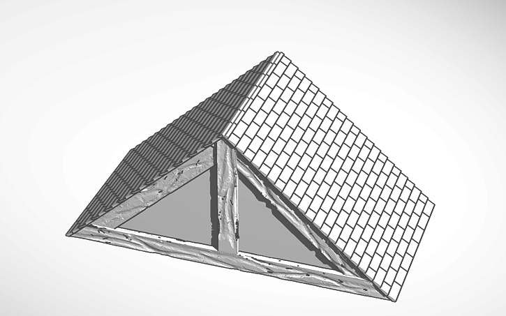 3D design roof - Tinkercad