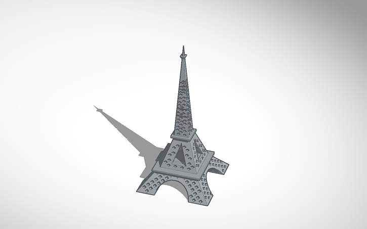 3D design Eiffel tower | Tinkercad