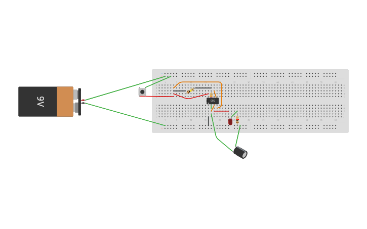 Circuit Design 555 Flashing Led Tinkercad