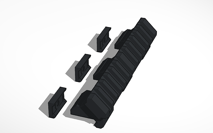 3D design Canted Rail | Tinkercad