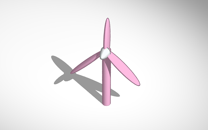 3D design Wind Turbine - Tinkercad