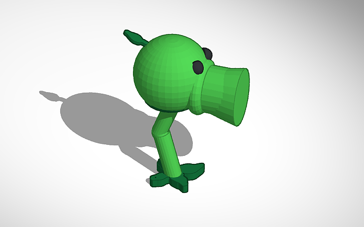 3D design peashooter | Tinkercad