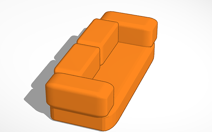 3D design Sofa - Tinkercad