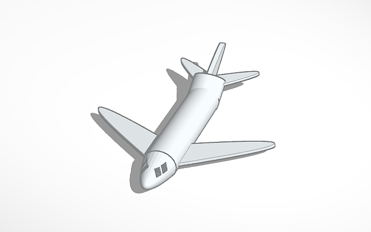 3D design airplane - Tinkercad