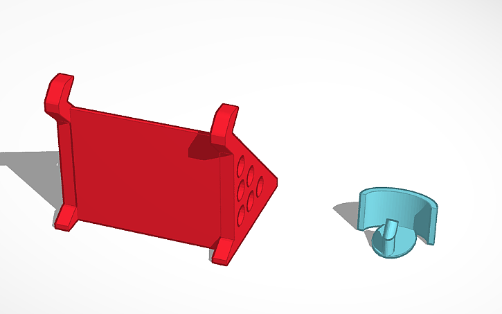 3D design dead pool keyboard/mouse shelf/stand - Tinkercad