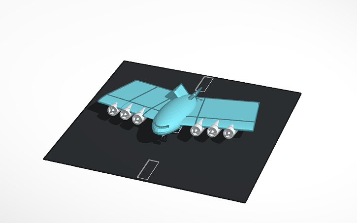 3D design Tailless Aeroplane | Tinkercad