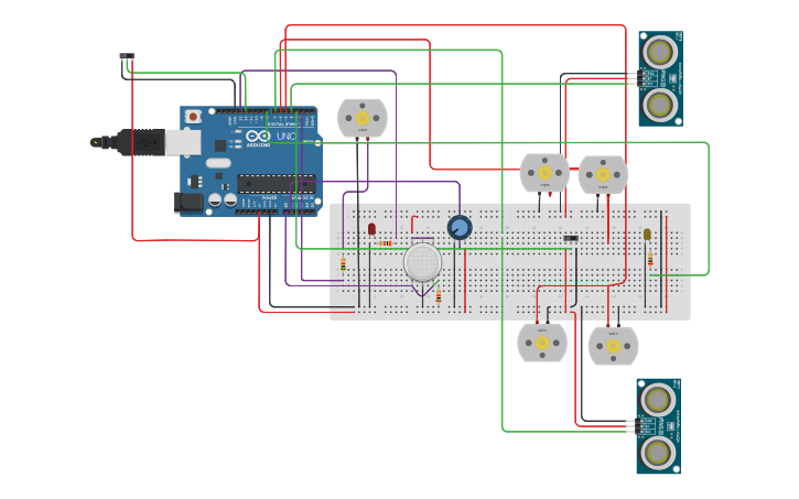 Circuit design integratED circuit - Tinkercad