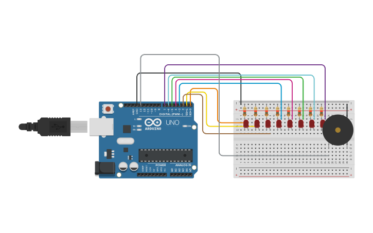 Circuit design Arrays - Tinkercad