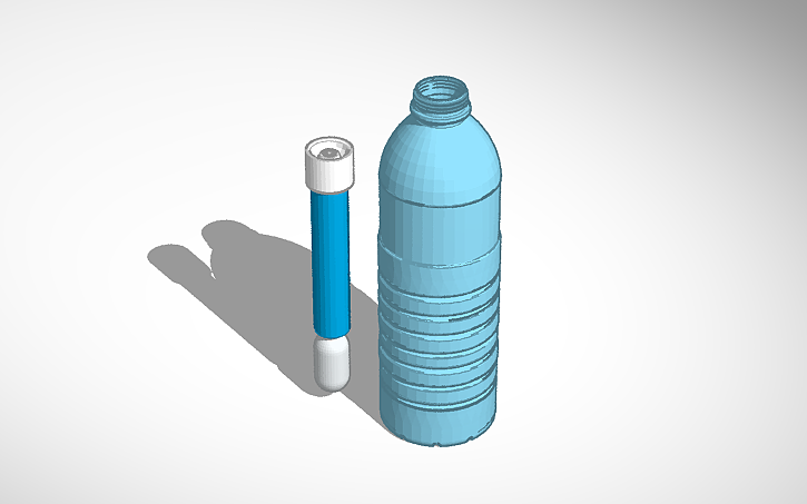 3D design Portable Water Filter and straw with universal adapting ...