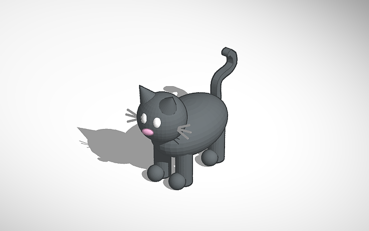 3D design Gato - Tinkercad