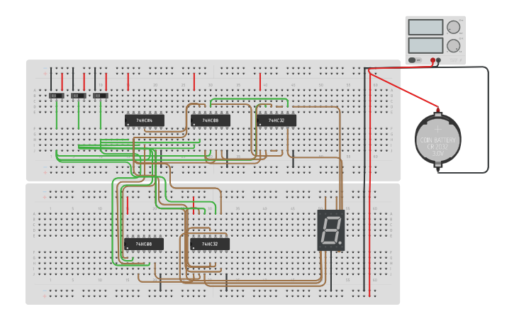 Circuit design Activity#8-3-VARIABLE K-MAP | Tinkercad