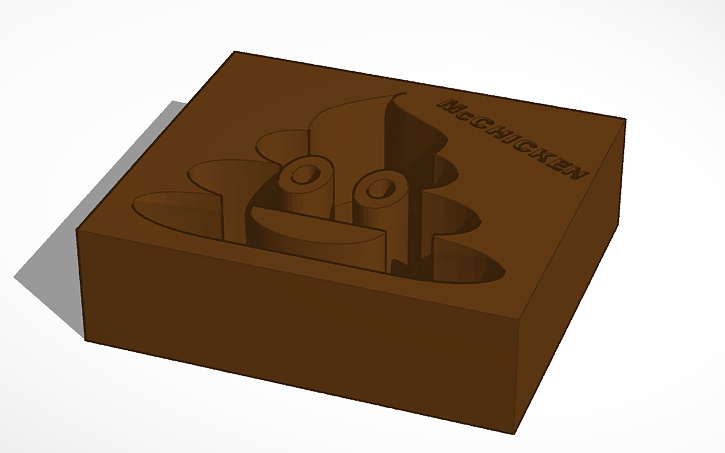 3D design cookie cutter #2- brown | Tinkercad