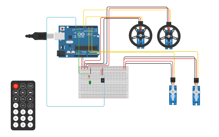 Circuit design DBT_IR - Tinkercad