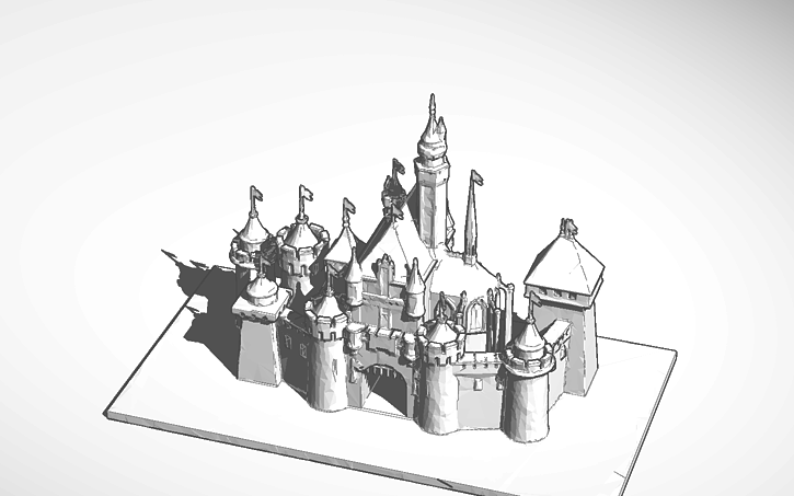 3D design Disney Castle - Tinkercad