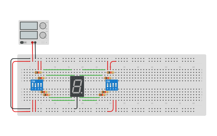 Circuit design Aula 05 - Ex1 | Tinkercad