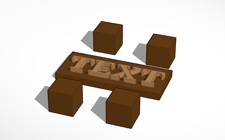 3D design Pöytä ja tuolit - Tinkercad