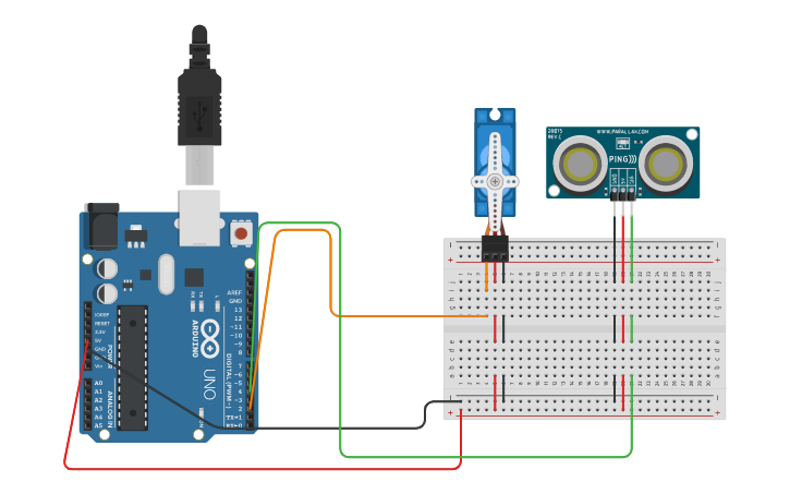 Circuit design puertas de centro comercial - Tinkercad