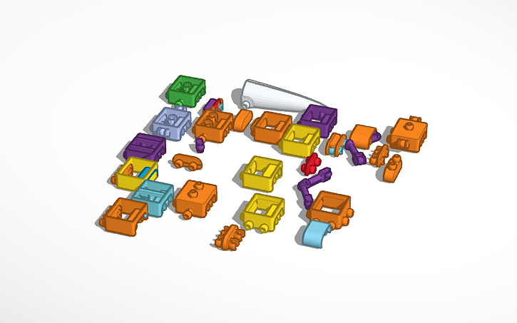 3D design Modular Building System #Connectors #Printable - Tinkercad