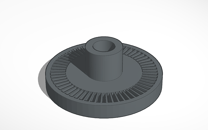 3D design Logitech G25 encoder wheel 60-pin - Tinkercad