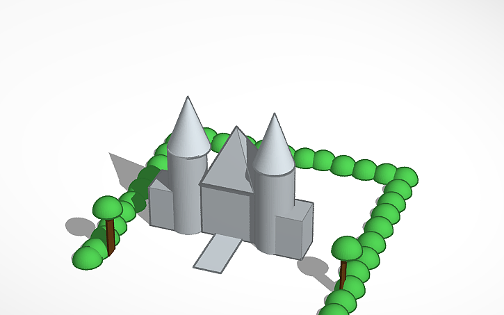 3D design The Great Castle - Tinkercad
