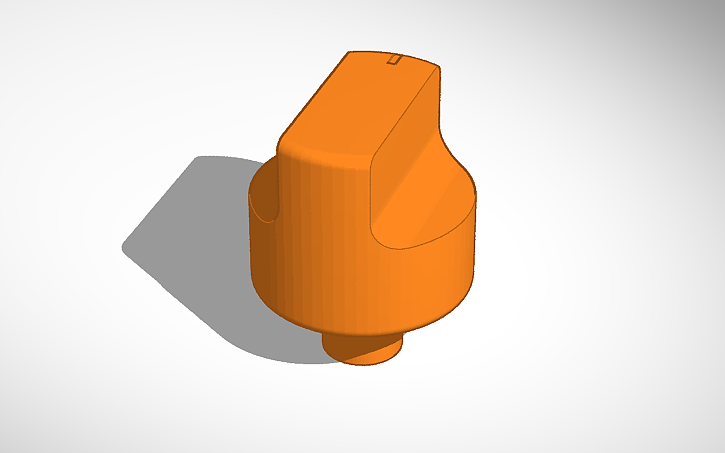 3D design grill knob - Tinkercad