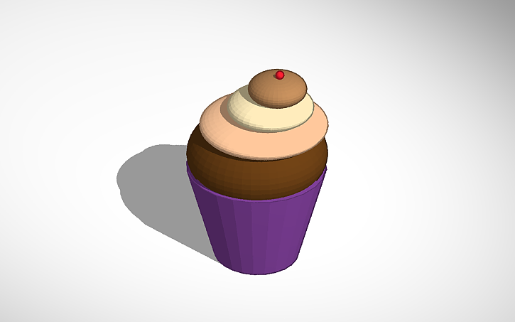 3D design lunga monegi cupcake - Tinkercad