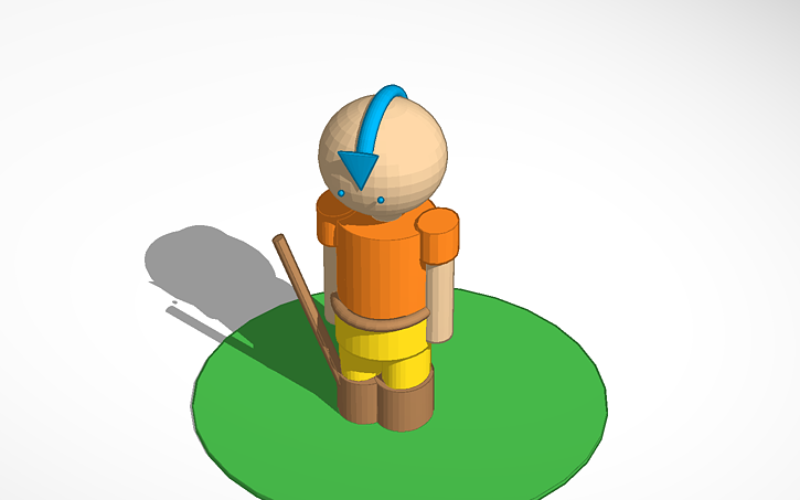 3D design Avatar The Last Air Bender - Tinkercad