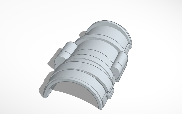 3D design Printable Pip-Boy Bottom PRINT 3 - Tinkercad