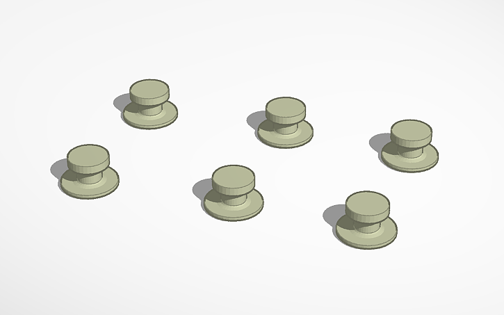 3D design croc charm connecters - Tinkercad