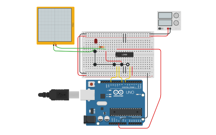 Circuit design Task 1 - Tinkercad