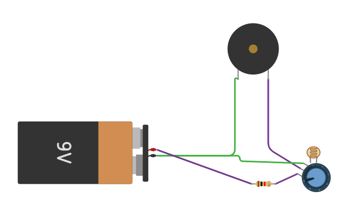 Circuit design buzzer - Tinkercad