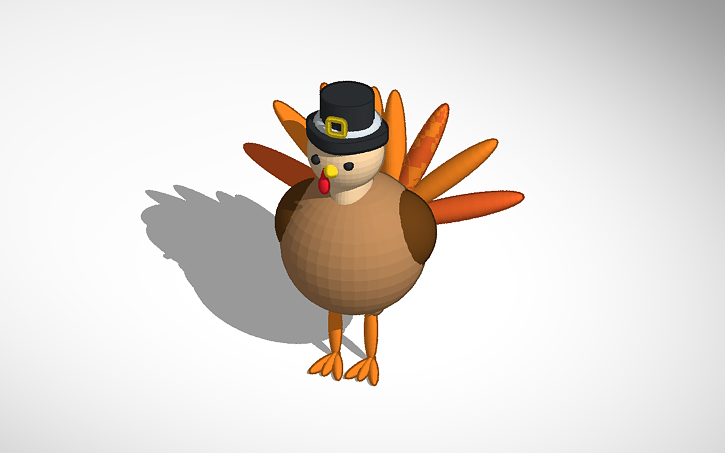 3D design 3D Turkey XD - Tinkercad