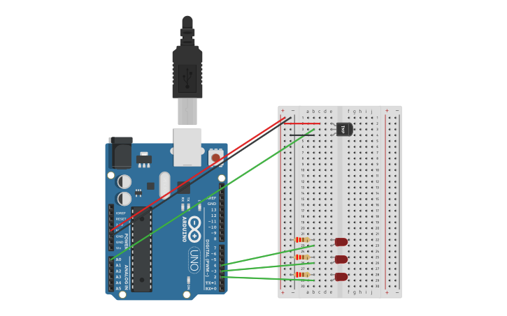 Circuit Design Love O Meter Tinkercad