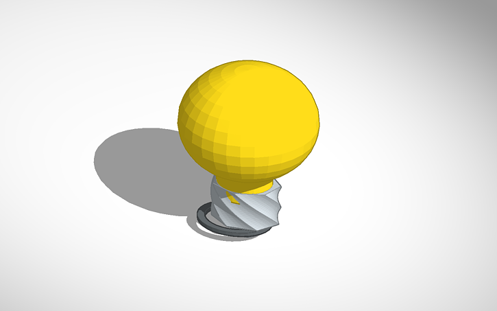 3D design light bulb - Tinkercad
