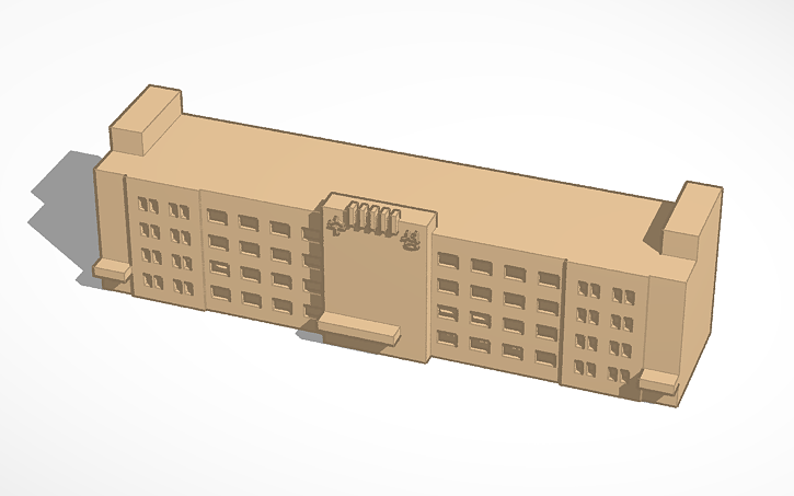 3D design Front Building | Tinkercad