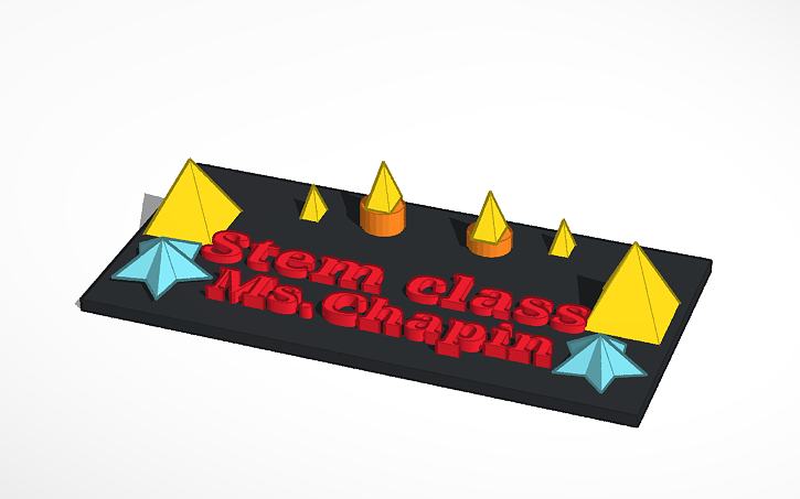 3D design Stem Class Logo | Tinkercad