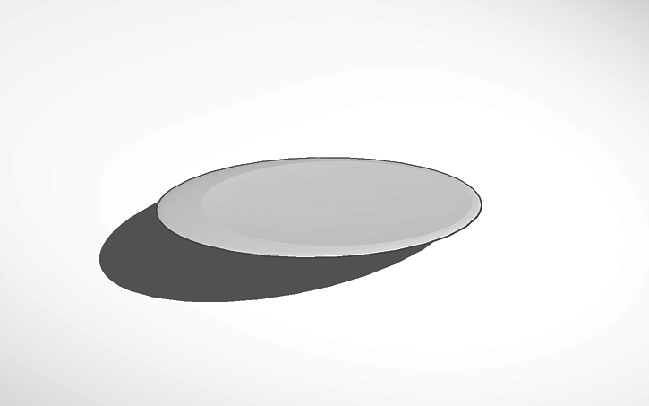 3D design plate - Tinkercad