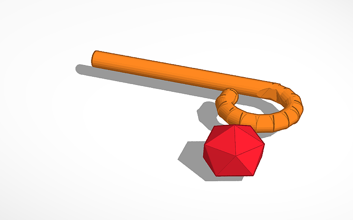 3D design lego staff - Tinkercad