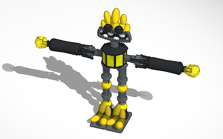 3D design Light epic wubbox (T-pose) - Tinkercad 3D design Light epic wubbox (T-pose) - Tinkercad