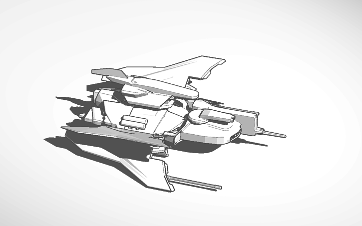 3D design Destiny Black Spindle Ship | Tinkercad