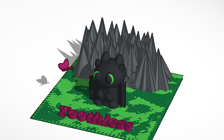 3D design Toothless | Tinkercad