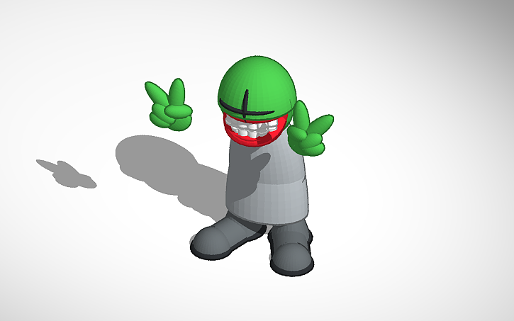 3D design Zombie grunt - Tinkercad