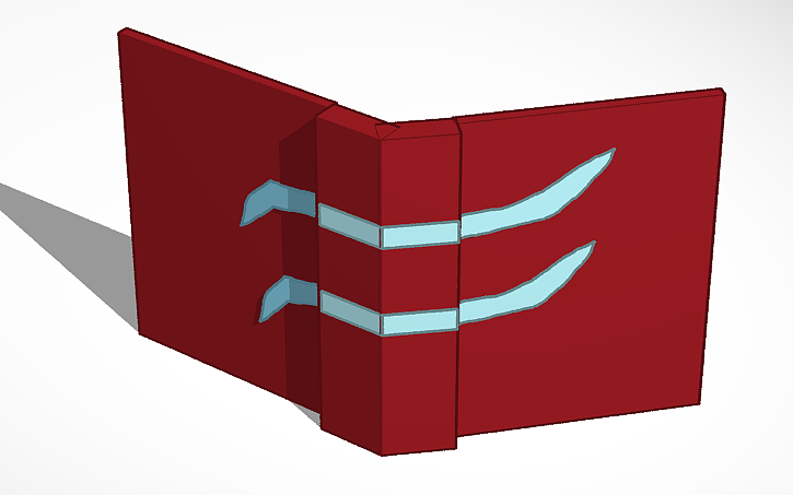 3D design tidal spellbook - Tinkercad