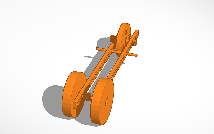 3D design Rubber Band Car - Tinkercad
